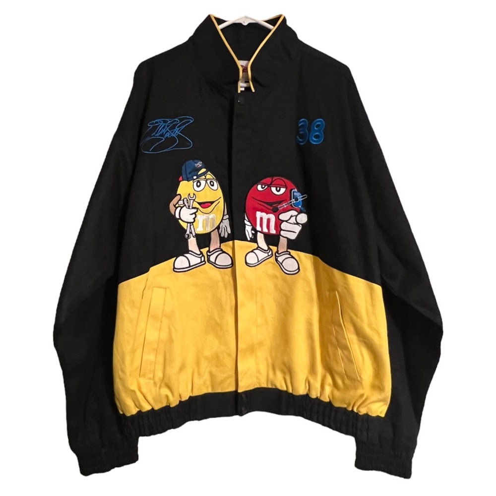 Vintage M&Ms Racing Jacket Xl Nascar Jeff Hamilton #3… - Gem